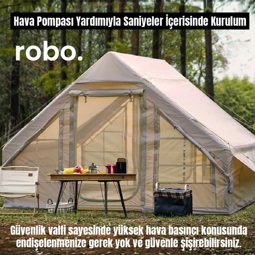 robo 6 Kişilik 4 Mevsim Şişme Kamp Çadırı - Robo Türkiye