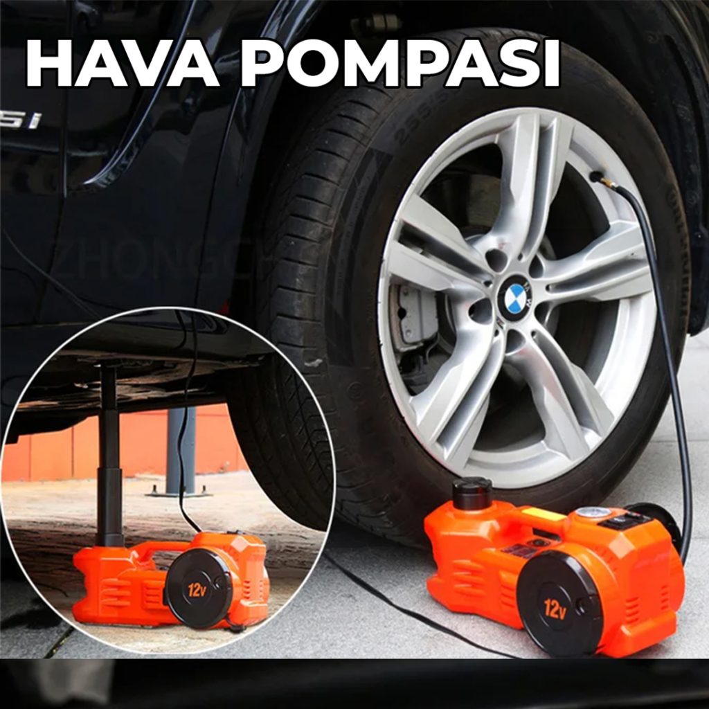 robo Elektrikli Hidrolik Kriko Hava Pompası Bijon Anahtarı - Robo Türkiye