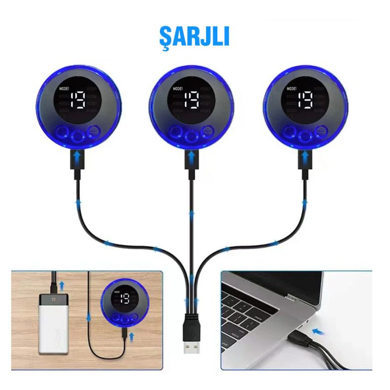 robo 8 PAD USB Şarjlı Dijital EMS Kas Similatörü - Robo Türkiye